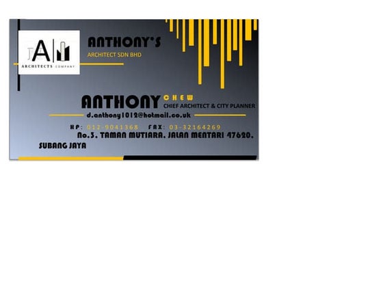 Anthony's architects letter head | PPTX