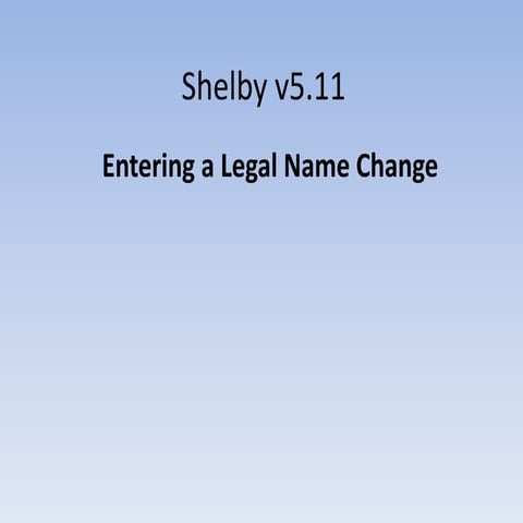 Tutorial - Name Change | PPT