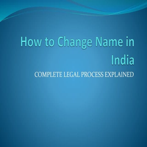 Name change process in india (august 2019) complete details by ncr ...