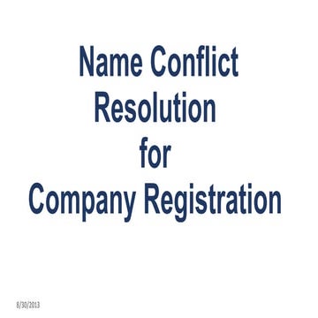 Name conflict resolution | PPTX