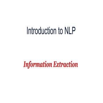 Named Entity Recognition And Information Extractionpptx Programming Languages Computing