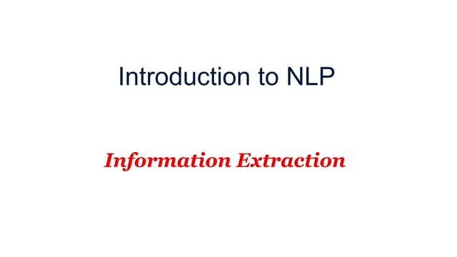 Named Entity Recognition And Information Extractionpptx Programming Languages Computing