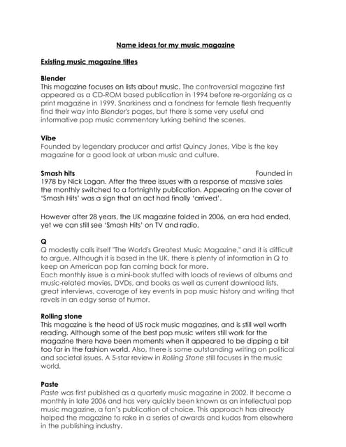 Existing Mastheads | PPT