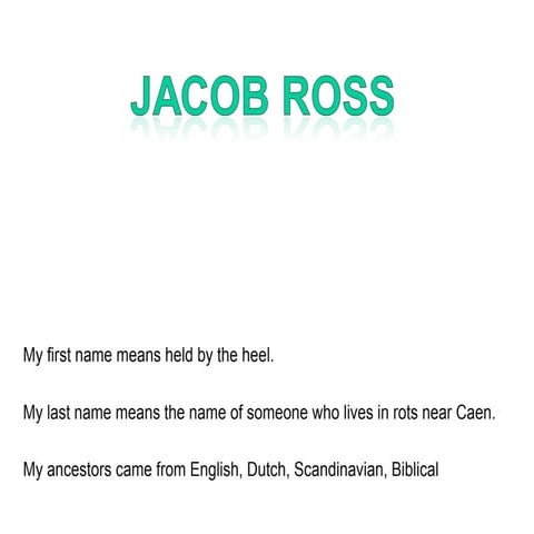 Name Meanings Template | PPT