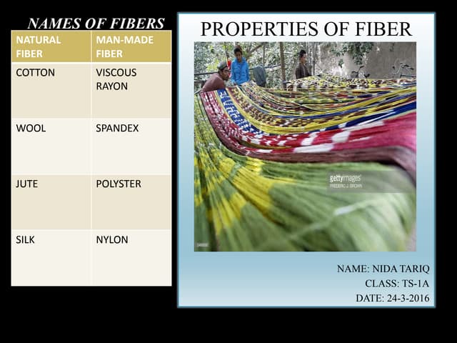 Cotton fiber manufacturing, physical and chemical properties | PPTX