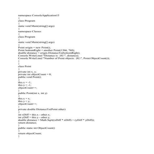 Namespace Consoleapplication15 Class Program Static Void Mainstridocx 8743