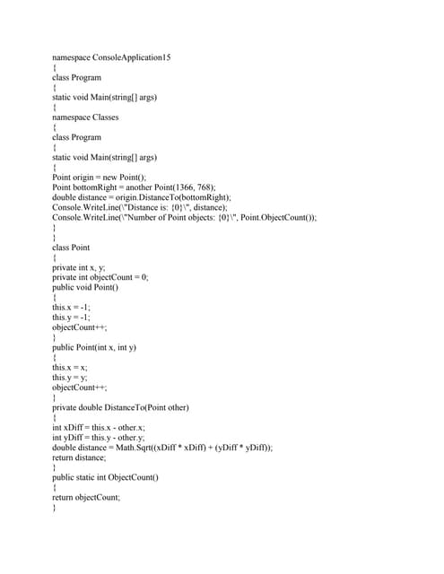 Namespace Consoleapplication15 Class Program Static Void Mainstridocx 8743