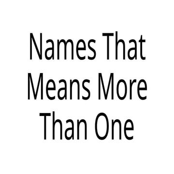Names That Means More Than One-Homonyms.pptx