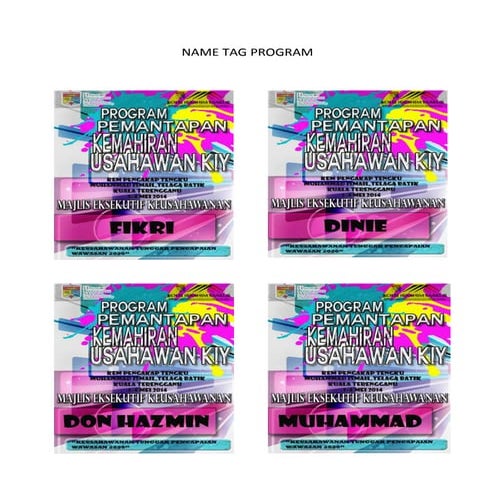 Name tag program | DOCX