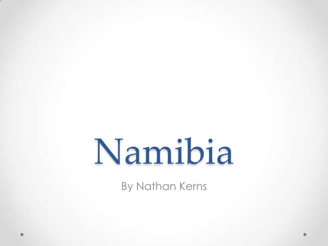 Namibia | PPT