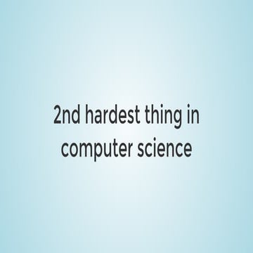 2nd hardest problem in computer science | PDF