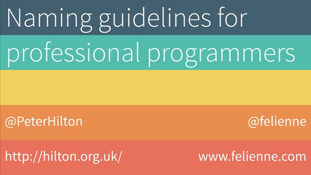 Naming Guidelines For Professional Programmers Ppt 6264