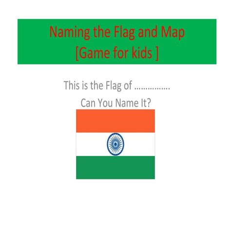 Naming the flag and map | PPT