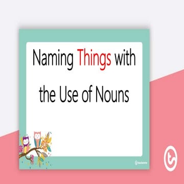 Naming things with the use of nouns | PPT