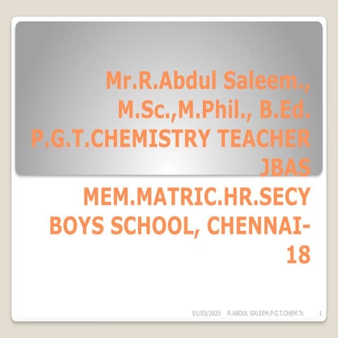 namma_kalvi_12th_chemistry_unit_9_ppt_em_218242 presentation for students | PPT