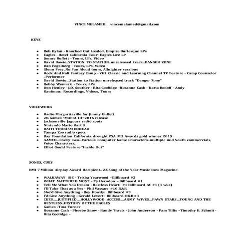 Namm show bio 2016 | DOCX