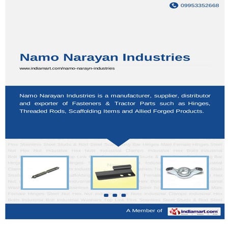 Namo Narayan Industries, Punjab, Fasteners & Tractor Parts | PDF | Free ...