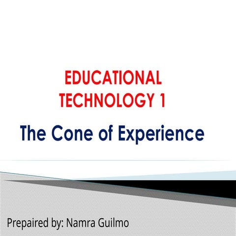 Dale's Cone of Experience | PPTX