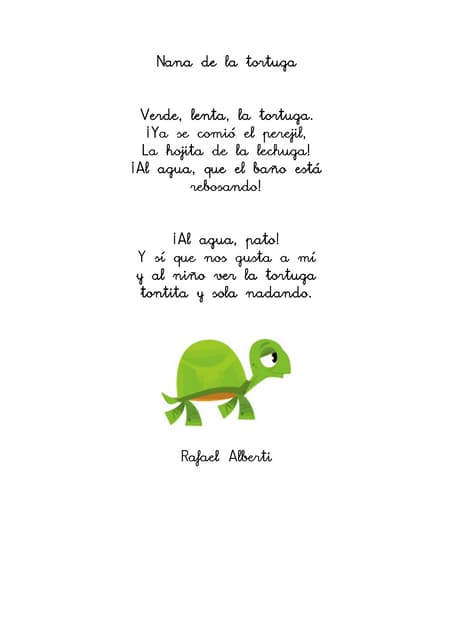 POEMAS A LAS TORTUGAS