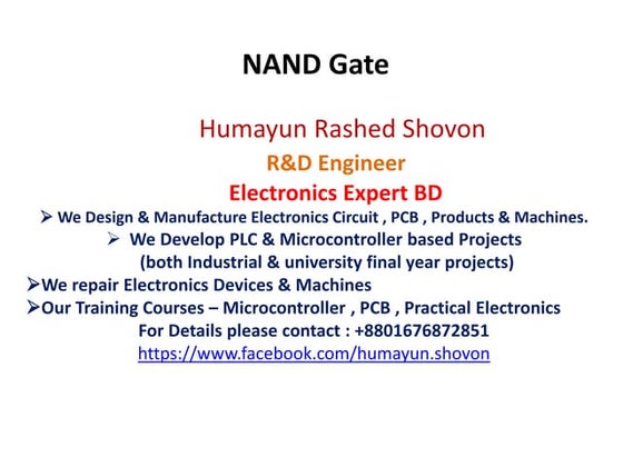 Digital circuit presentation | PPT