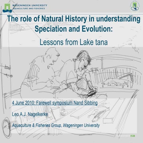 Understanding biology from natural history: Lake Tana and its fishes | PPT