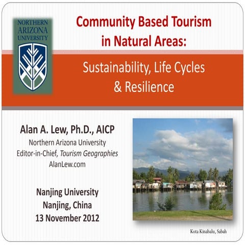 Sustainability and Resilience in Community Based Tourism | PDF
