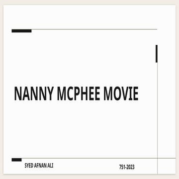 nanny mcphee movie in power point to understand character | PPT