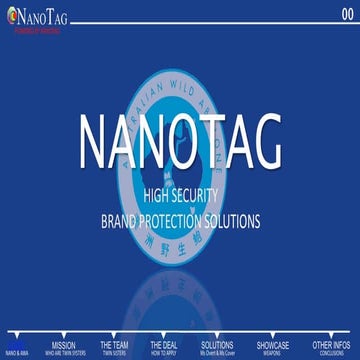 Nanotag for MegaFortris Presentation | PDF