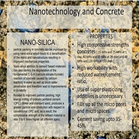Nanotechnology in Building construction material | PPT