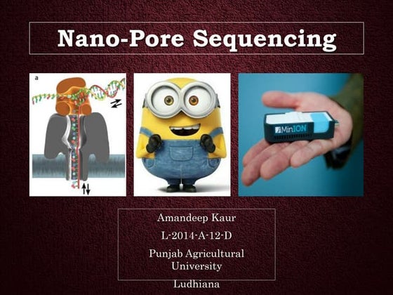Nanopore-Sequencing - Advance sequencing method | PPT
