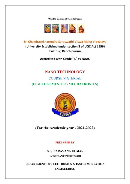 Report on nano technology | PDF