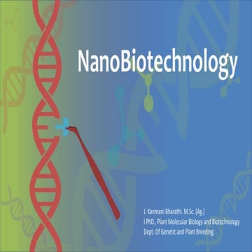 Nano-Biotechnology | PPTX