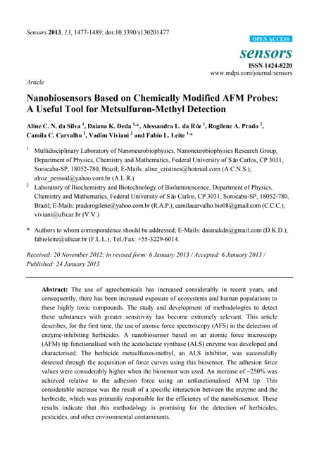 ELECTROCHEMICAL SENSORS | PPT