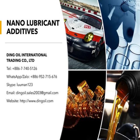 Nano Lubricant Additive Supplier - Ding Oil | PDF