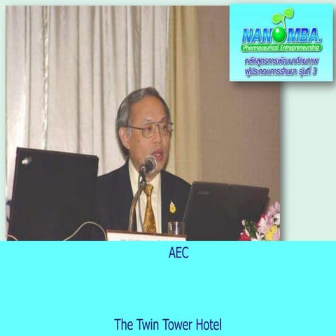 Nano mba 3_aec ผลกระทบร้านยา ดร นิลสุวรรณ | PPTX | Business | Business and Finance