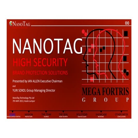 Nanotag for MegaFortris Presentation | PDF