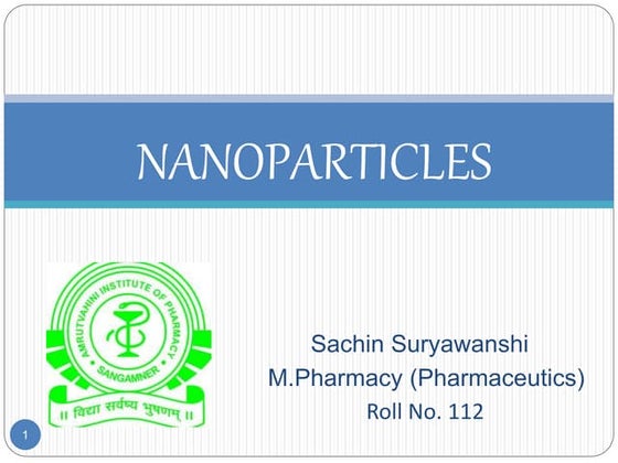 Nanoparticles ppt | PPTX