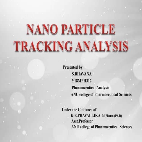 Nanoparticle tracking analysis | PDF
