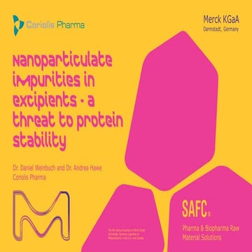 Nanoparticulate impurities in excipients - a threat to protein ...