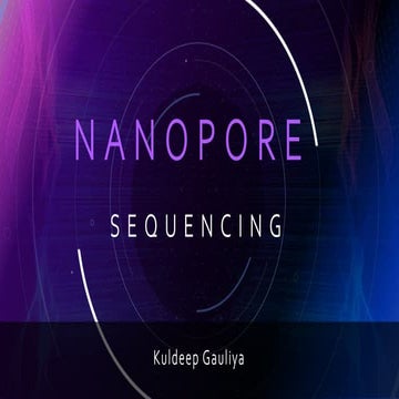 NANOPORE SEQUENCING | PPTX