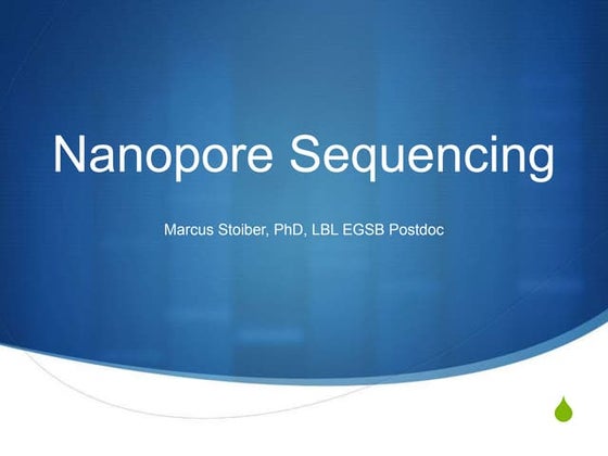 Nanopore-Sequencing - Advance sequencing method | PPT