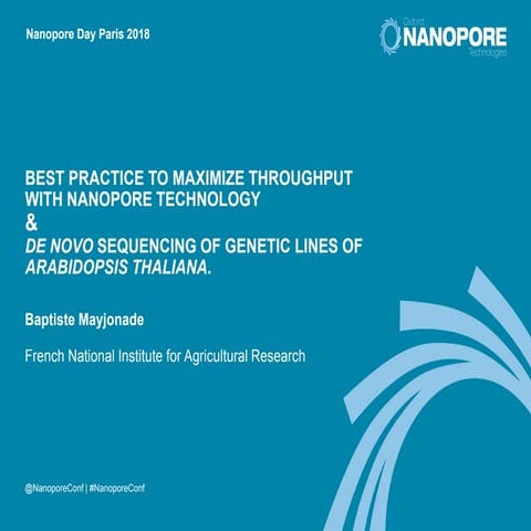 NANOPORE SEQUENCING | PPTX