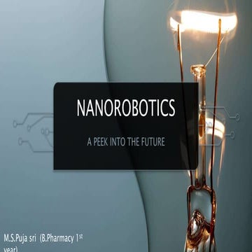 Nanorobotics -Technology | PPT