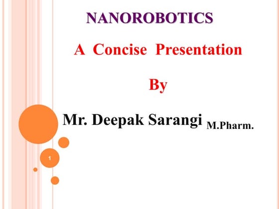 Nanobots | PPTX | Robotics | Technology & Computing