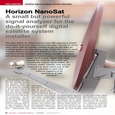 Nanosat | PDF