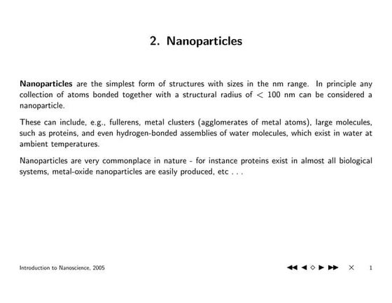 Size effect of nanomaterials | PPTX | Chemistry | Science