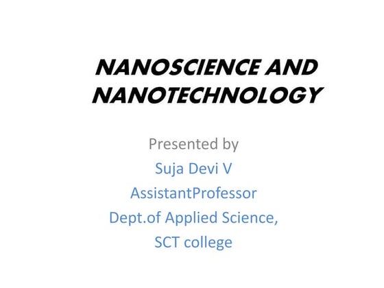 Introduction to Properties of nanomaterials | PPT
