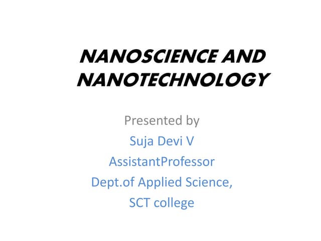Introduction to Properties of nanomaterials | PPTX