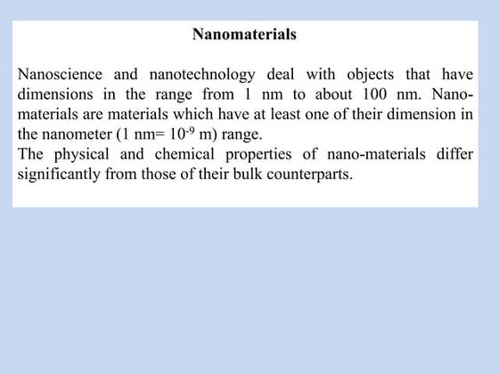 TOP-DOWN AND BOTTOM-UP APPROACH IN SYNTHESIS OF NANOPARTICLES.pptx | Chemistry | Science
