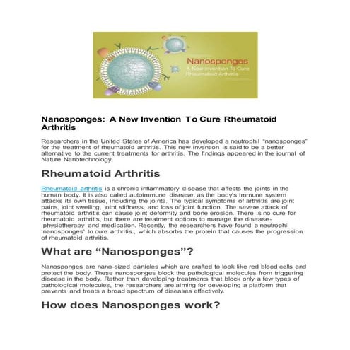 Nanosponges | DOCX